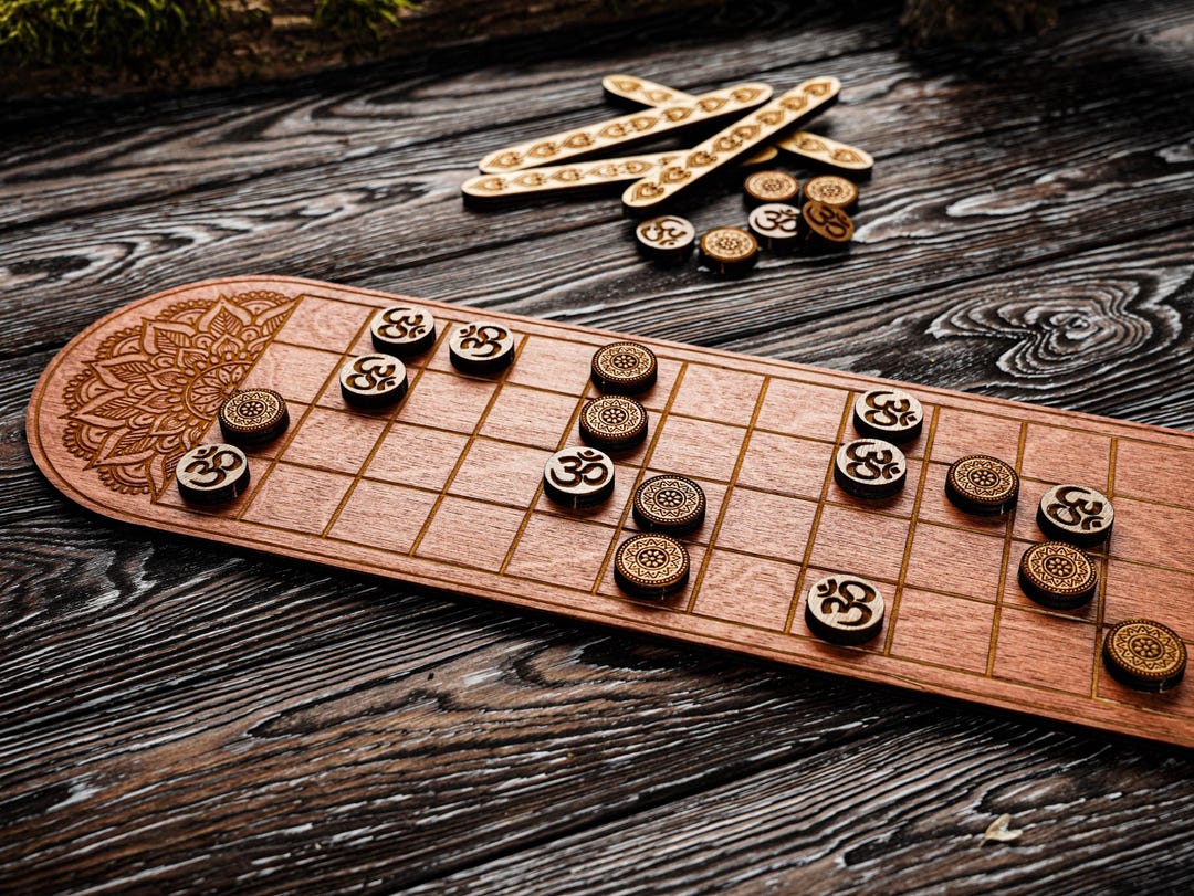 Tablan Board Game, Ancient Indian Game, Two Players Game, Tablan Board ...
