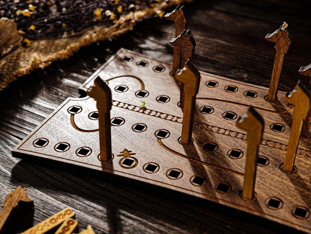 Hounds and Jackals Board Game, Historic Board Game, Egyptian Strategy ...