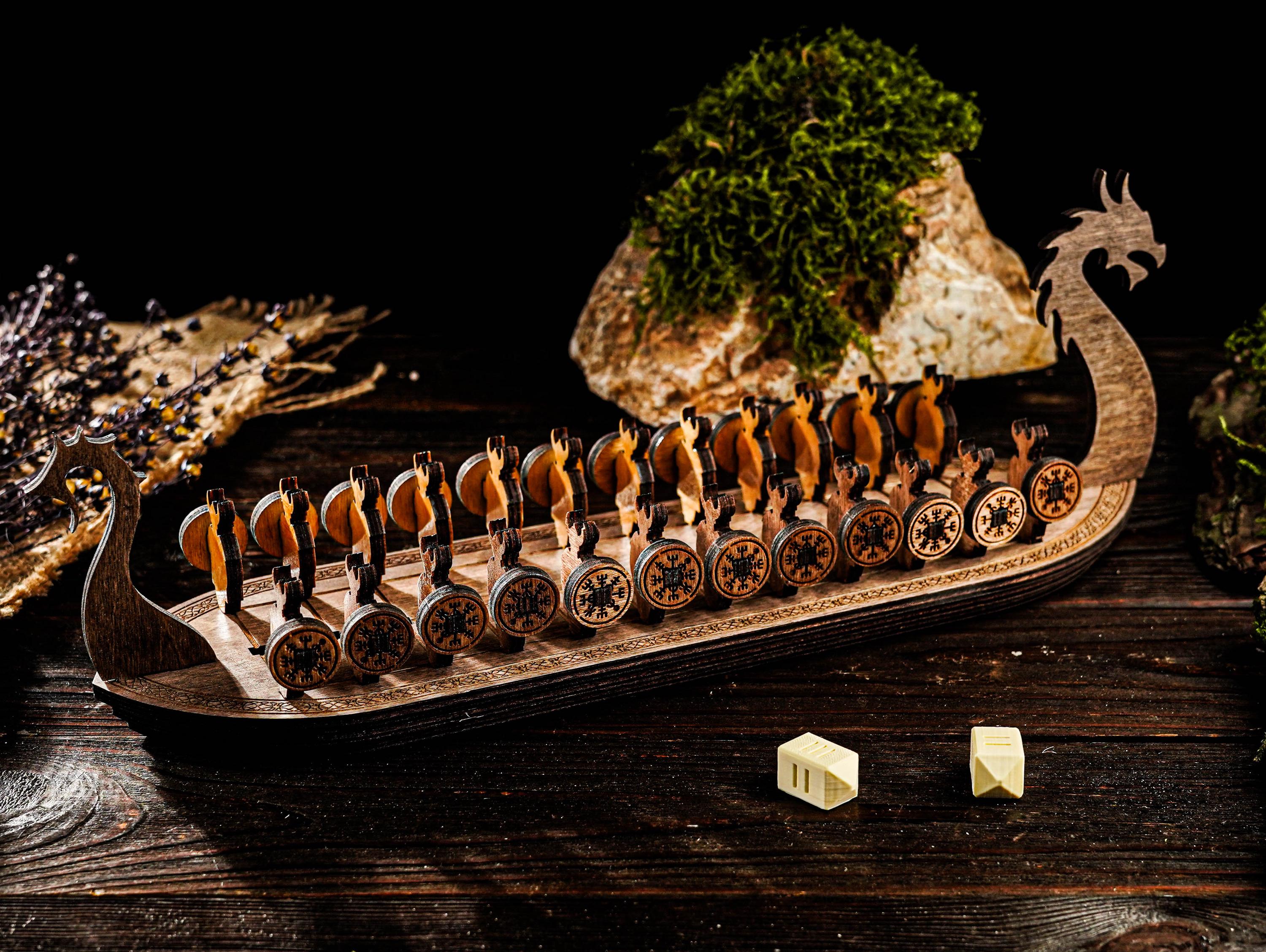 Daldos Board Game, Viking Ship Board Game, Traditional Norse Game ...