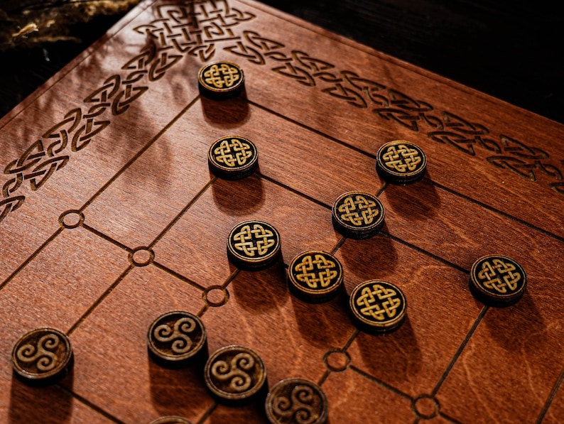 Cowboy Checkers, Nine Mans Morris Board Game, Mill Game, Handmade Game ...