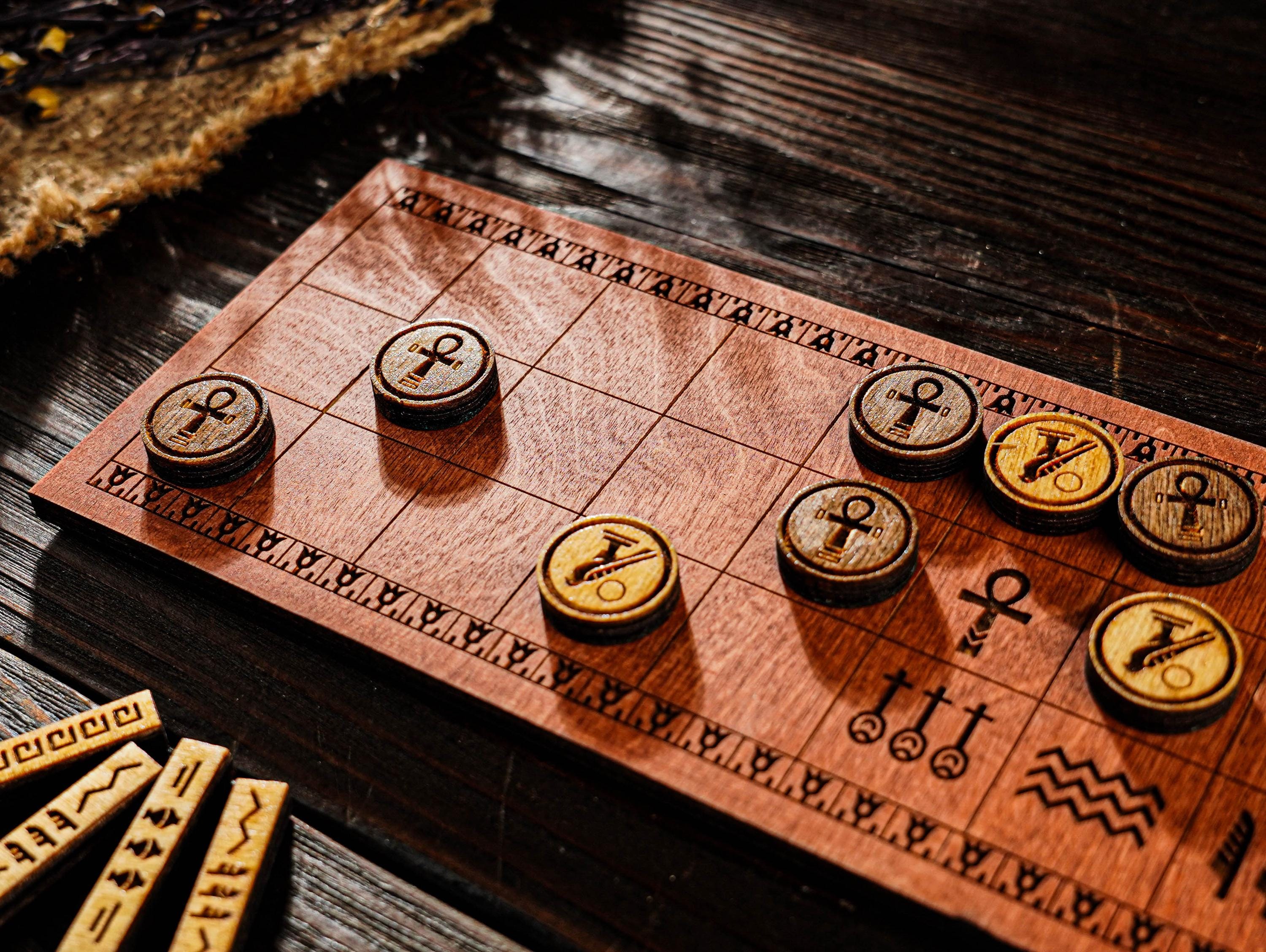 Senet Board Game, Historic Board Game, Egyptian Strategy Game, 2 ...
