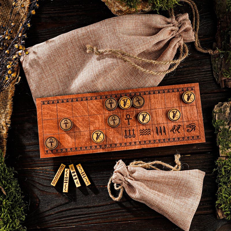 Wooden Egypt Board Game - Etsy UK