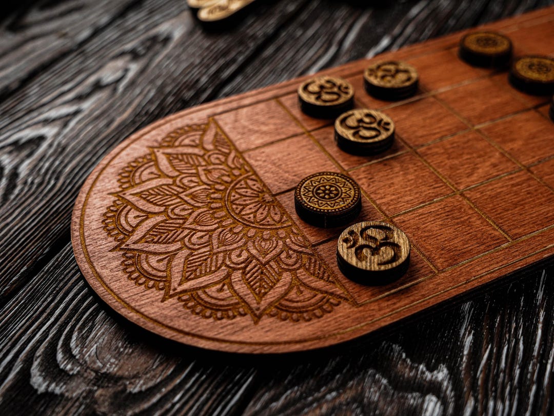 Tablan Board Game, Ancient Indian Game, Two Players Game, Tablan Board ...