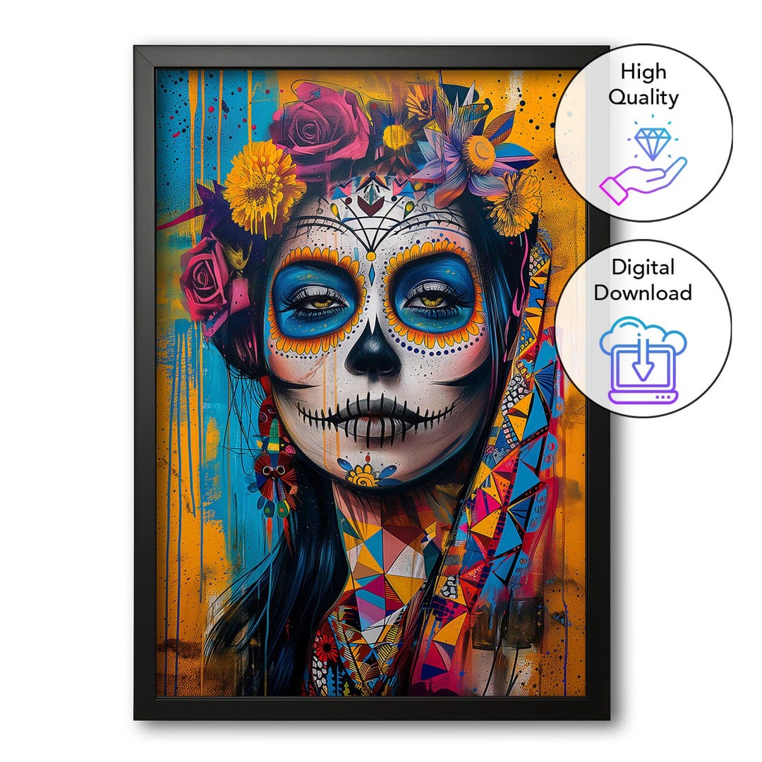Downloadable Poster - Mexico Day of the Dead - Colors of the World ...