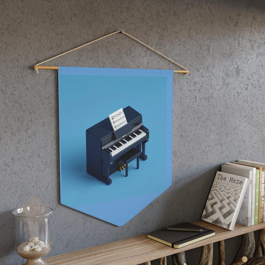 Musical Piano Pennant Banner, Home Decor for Musicians, Wall Art for ...