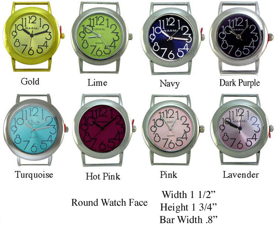 Round Solid Bar Watch Face for Interchangeable Bracelet Watch - Etsy