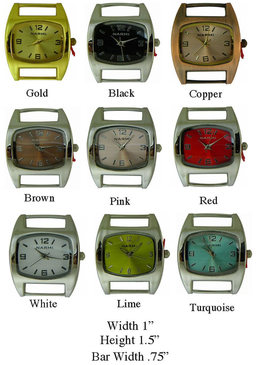 Rounded Solid Bar Watch Face for Interchangeable Watch Bracelet - Etsy