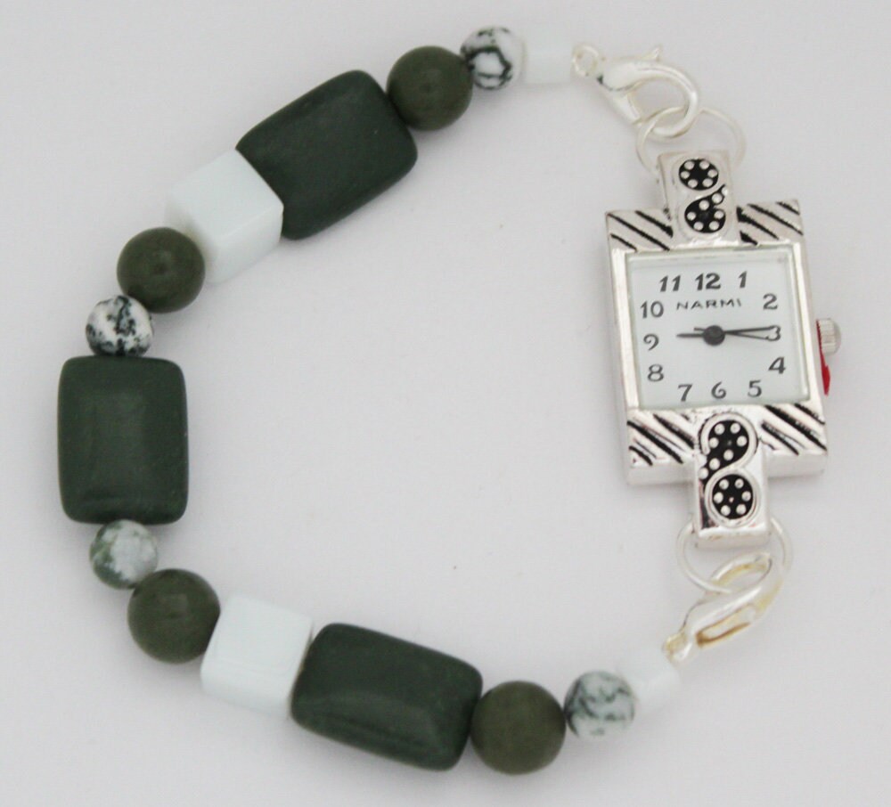 Square Embossed 2 Loop Watch Face for Interchangeable Watch Bracelet - Etsy