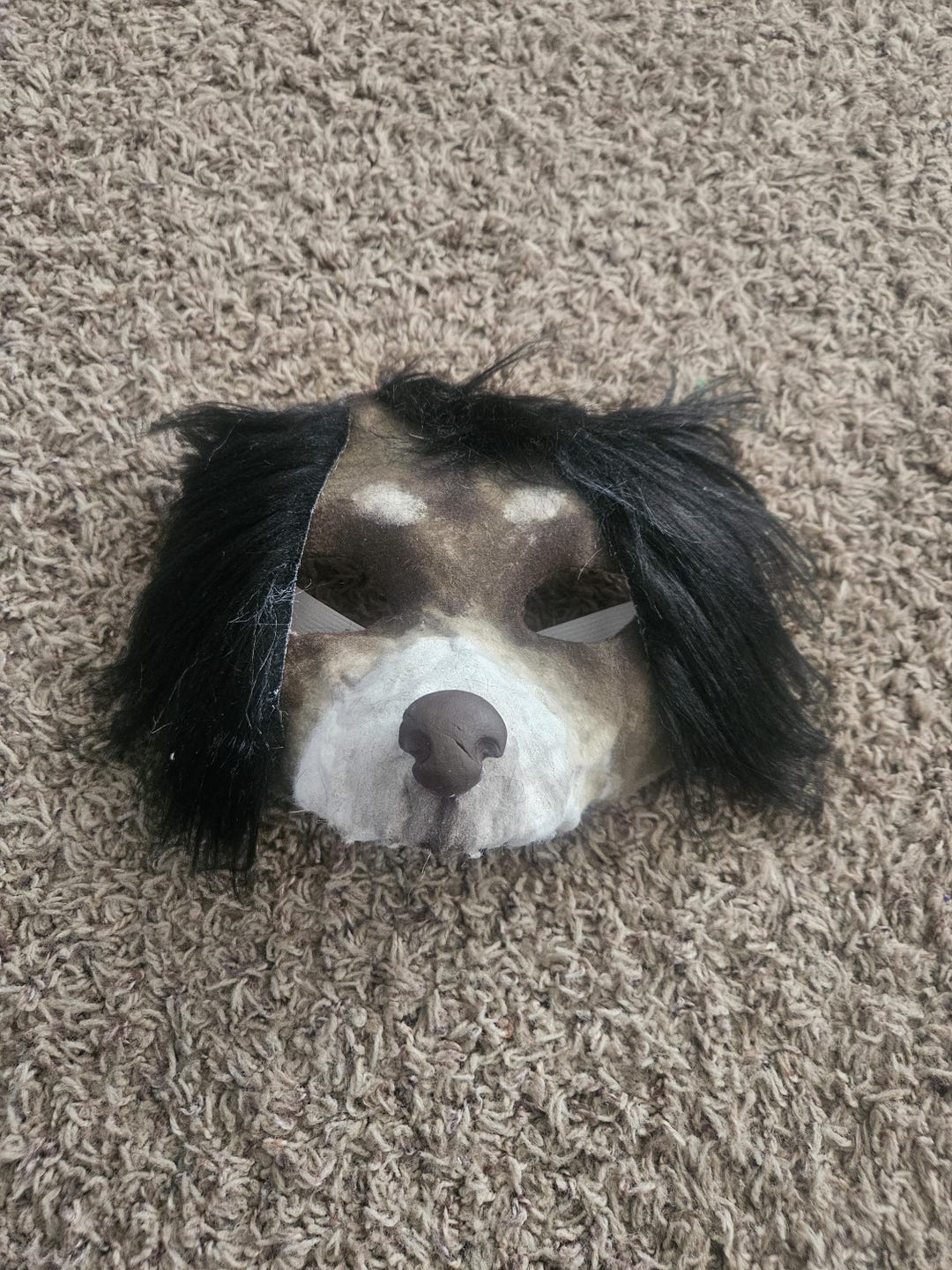 Therian Mask, Dog Mask | Hand Made by Me | Has Floppy Ears - Etsy