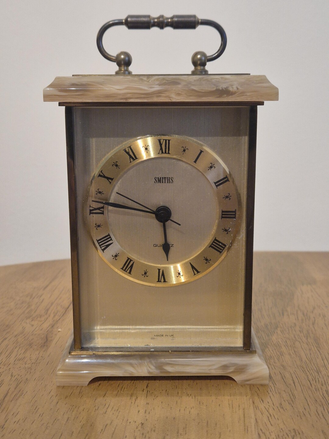 1980s Smiths Mantel Clock | Made in UK | Vintage Quartz Clock With ...