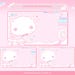 Animated Pink Cat Stream Overlay Pack: Twitch, Youtube, Vtuber (digital ...
