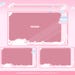 Animated Pink Cat Stream Overlay Pack: Twitch, Youtube, Vtuber (digital ...