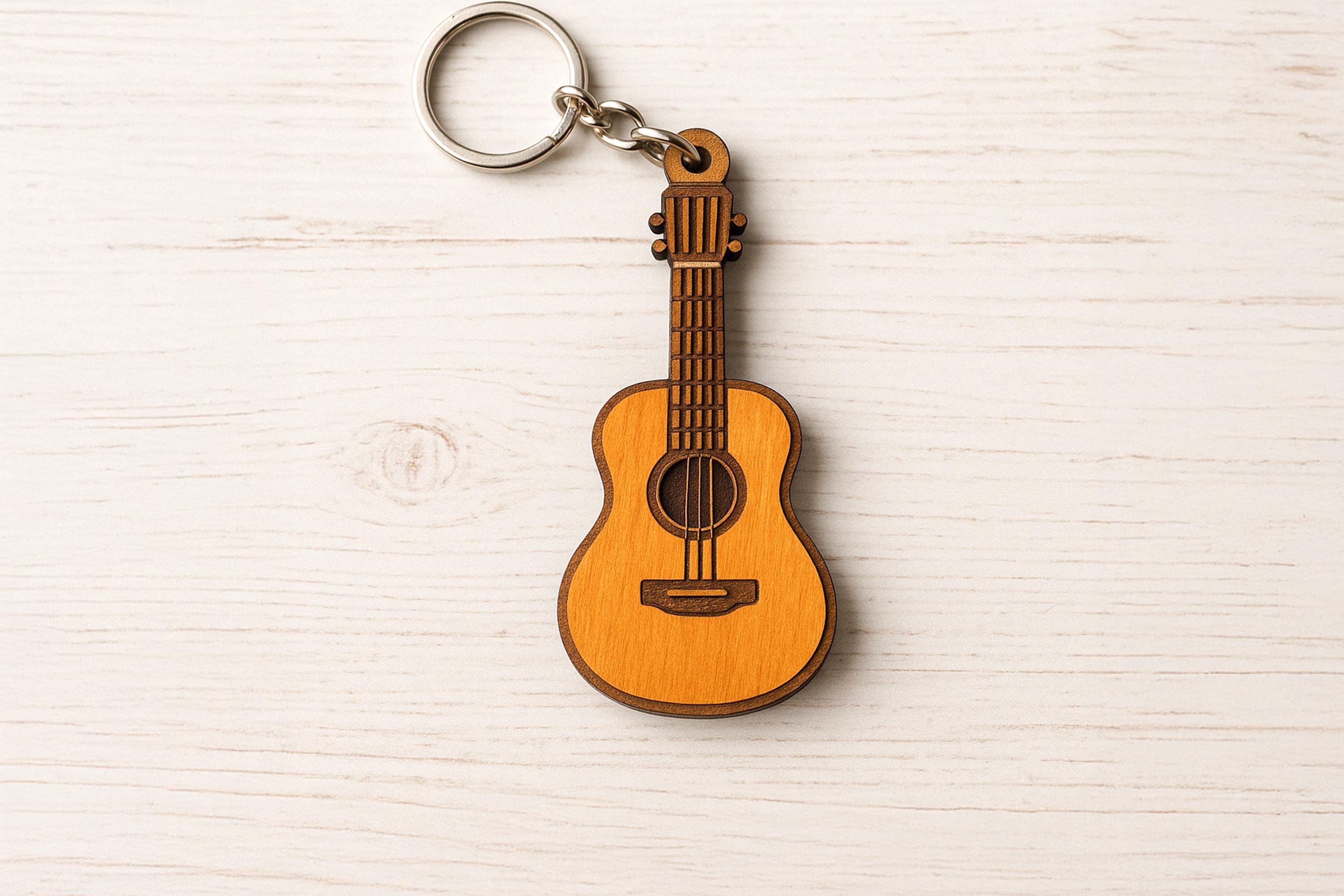 Guitar Keychain SVG Design: Laser Cut Files (digital Download) - Etsy
