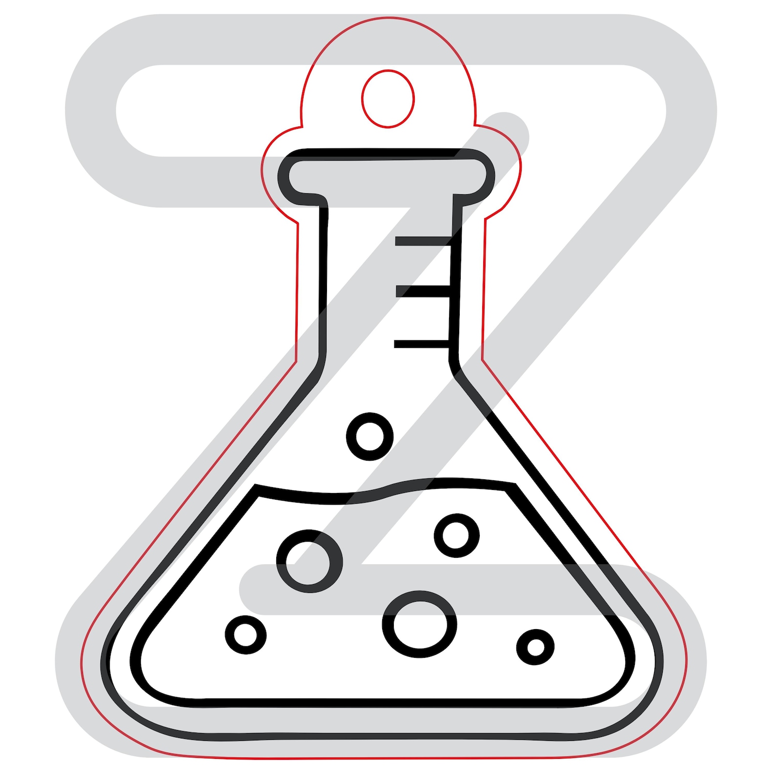 Science Beaker Keychain Laser SVG File, Grad Ornament (digital Download ...