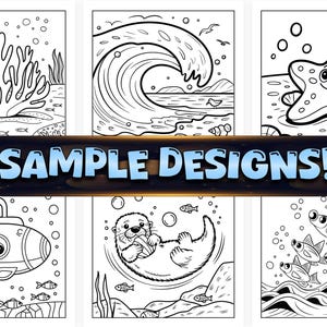 60+ Bold and Easy Ocean Scene Coloring Pages - Adult and Kids Coloring ...