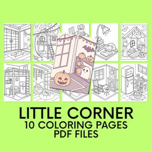 Cozy Kawaii Coloring Book, Little Corner Designs (PDF Download) - Etsy