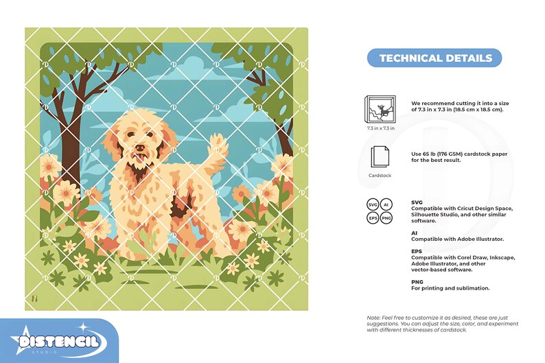 Labradoodle 3D Layered Paper Cut - Cute Dog 3D Shadow Box - 3d Shadow ...