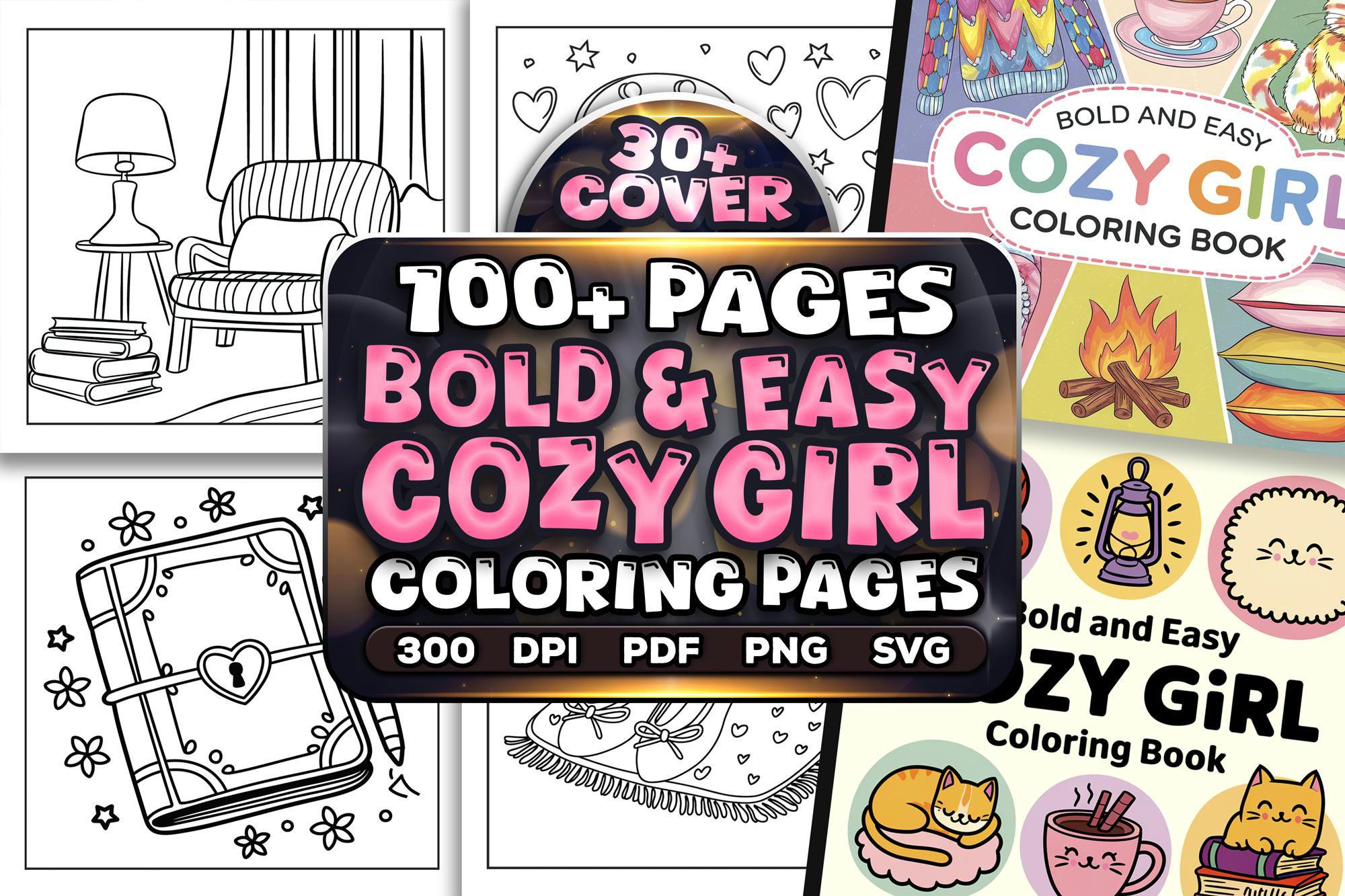 Cozy Girl Coloring Pages | 100+ Printable Coloring Pages | Cozy Season ...