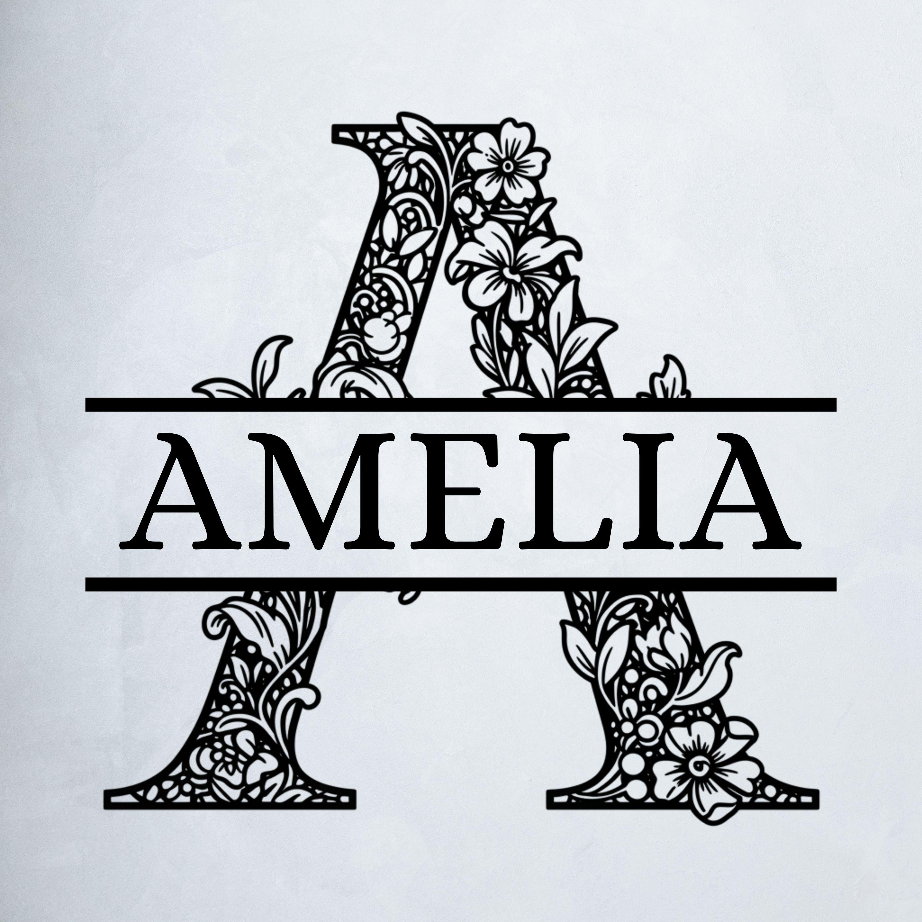 Flowers Split Monogram Png, Floral Monogram Clipart, Sunflower Letter ...