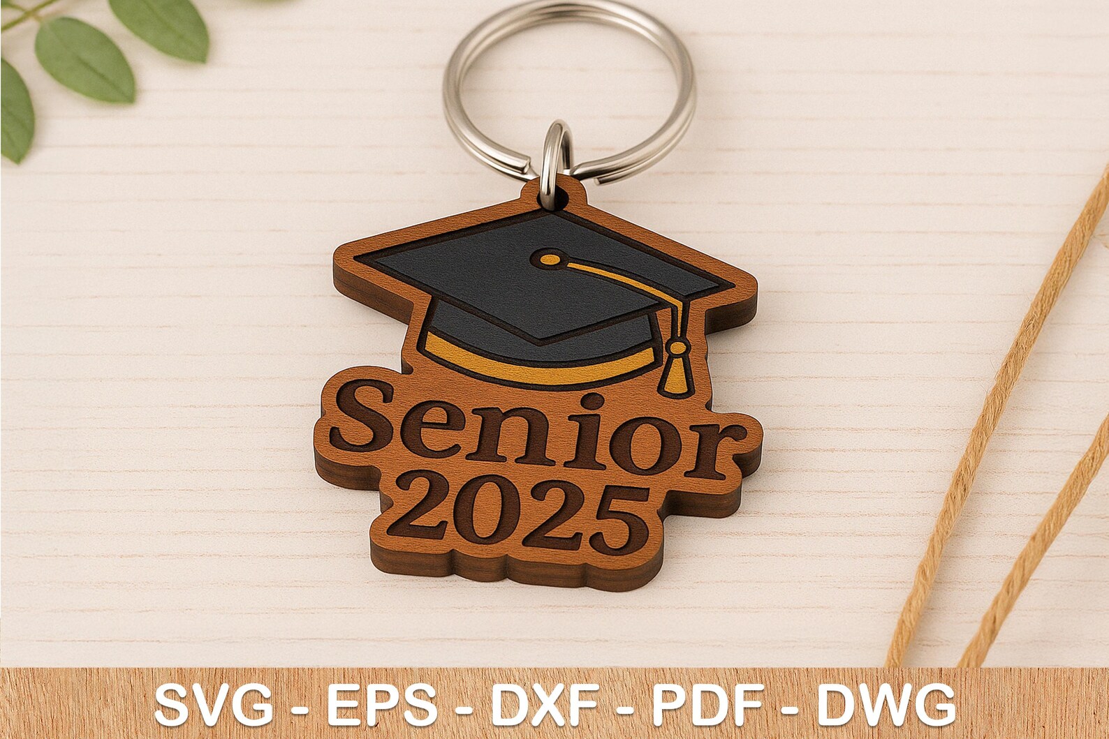 School Graduation Keychains Bundle Laser, Grad Keychain SVG, 2025 ...