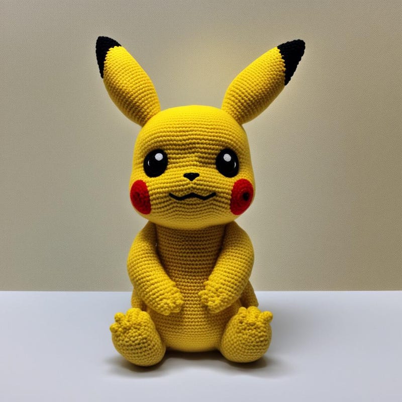 Crochet Pikachu Pattern - Etsy
