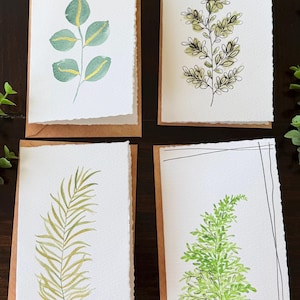 Hand-painted Assorted Watercolor Note Cards - Etsy