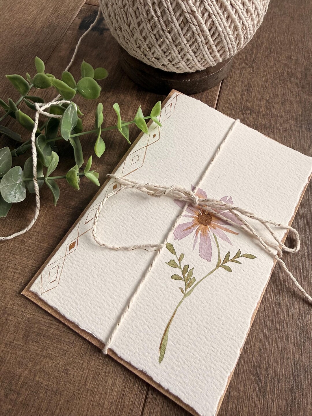 Hand-painted Watercolor Wildflower Card! - Etsy