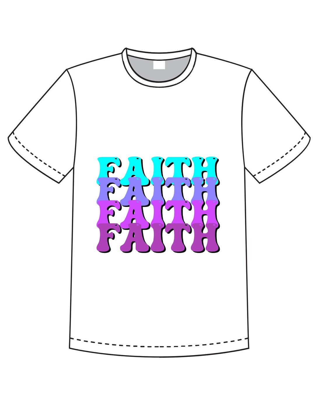 Faith Sublimation PNG Multiple Colors Christian - Etsy