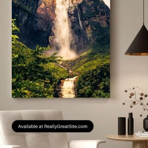 Angel Falls Wall Art – Venezuela Landscape Photography Print, Jungle ...