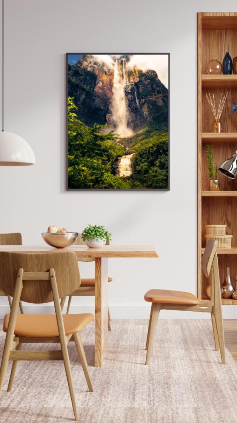 Angel Falls Wall Art – Venezuela Landscape Photography Print, Jungle ...