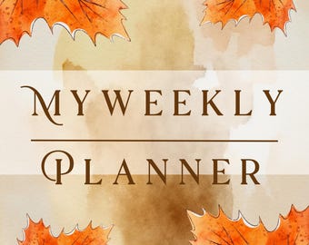 Printable Weekly Planner Floral Pattern Organization Watercolor Flowers ...