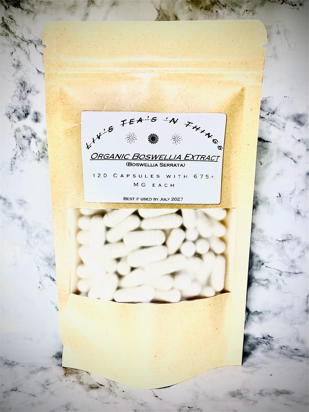 Organic Boswellia Extract (boswellia Serrata) (frankincense) Capsules ...
