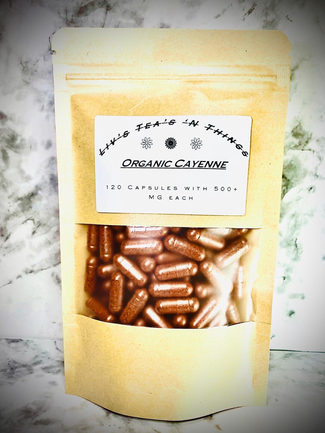 120 Organic Cayenne (capsicum Annuum) Pepper Capsules 500+ MG per ...