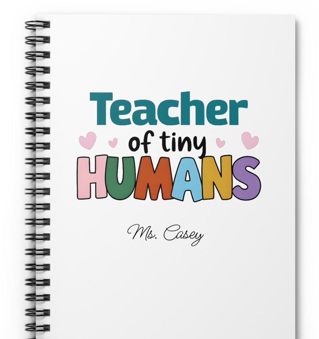 Personalized 'teacher of Tiny Humans' Notepad - Custom Preschool ...
