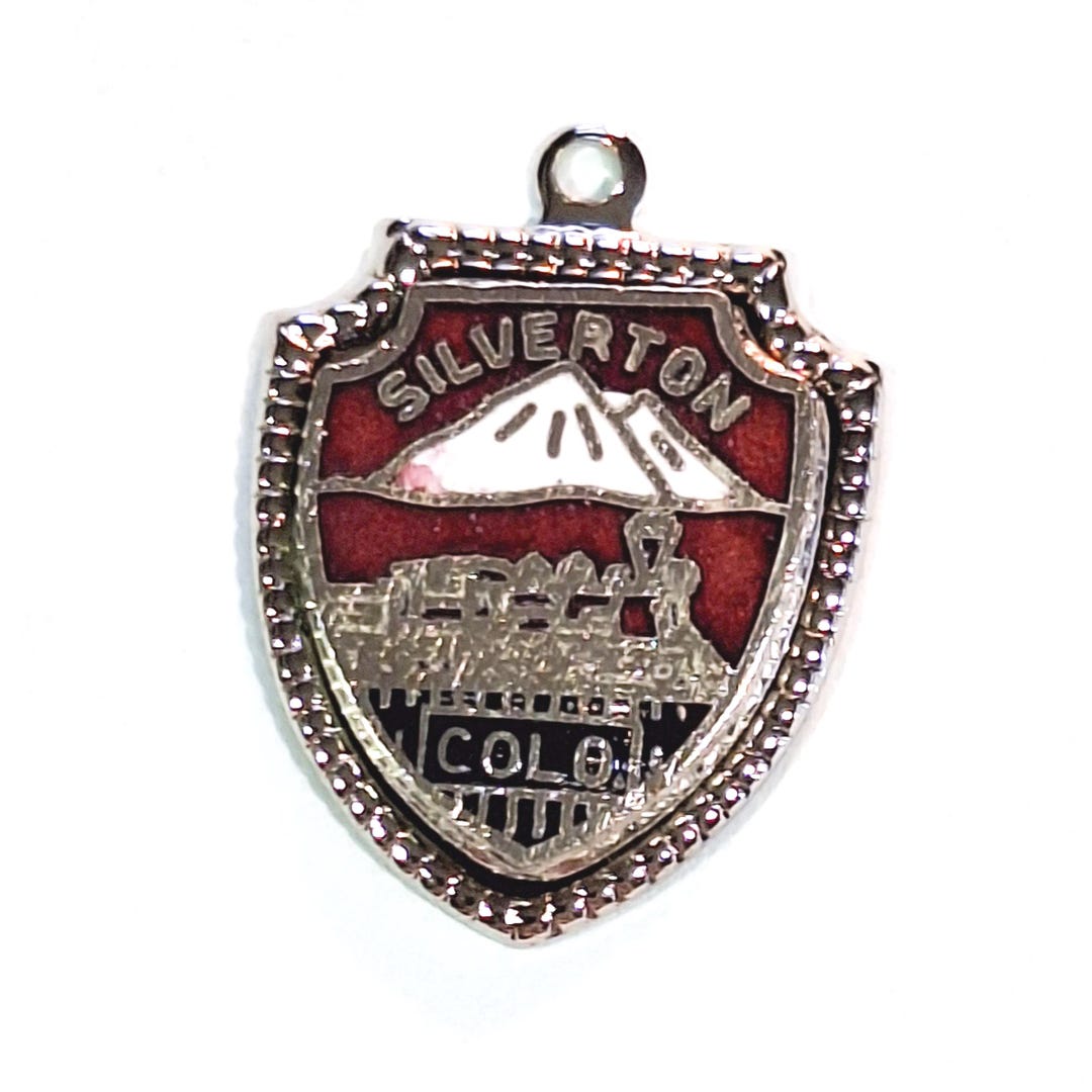Vintage Silverton, Colorado Shield Charm, United States Travel Souvenir ...