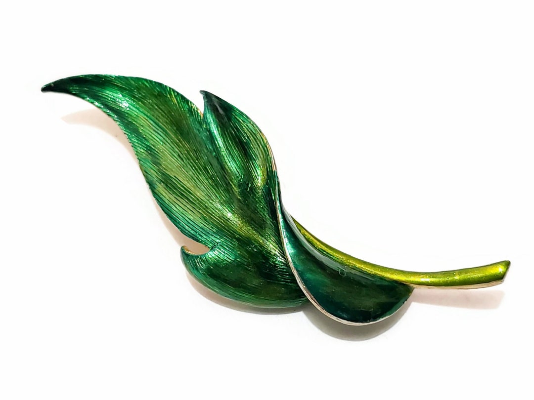 Vintage Torino Leaf Brooch Repurposed (surface Damage) Add a Pop of ...