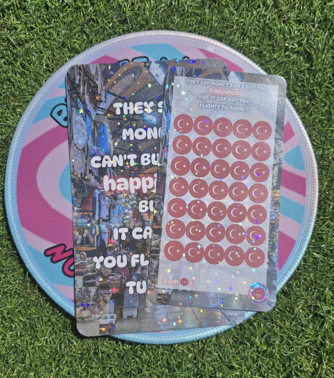 Holographic A6 Turkey Savings Tracker: Cash Stuffing Budget Dashboard ...