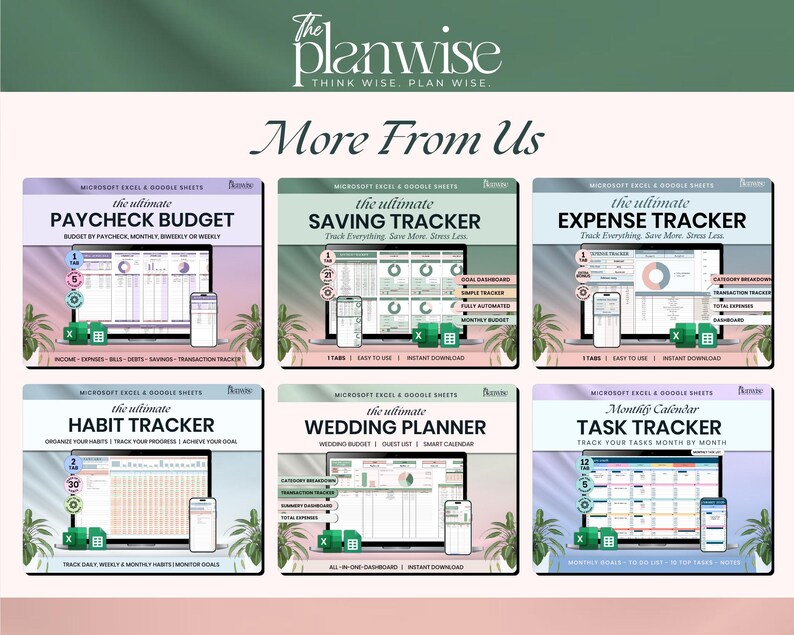 Annual Budget Planner Spreadsheet 2026 Finance Template Monthly Budget ...