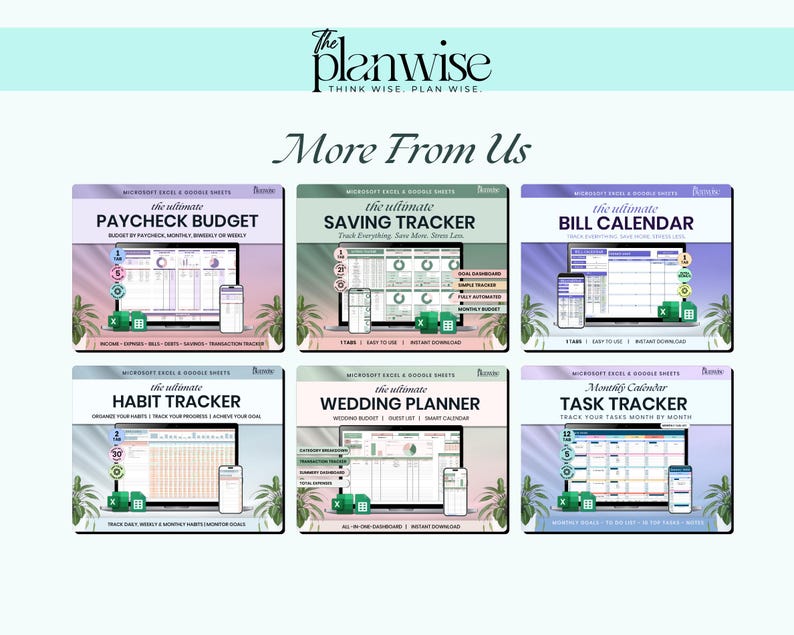 Task Tracker Spreadsheet Template: To-do List, Project Planner (digital ...