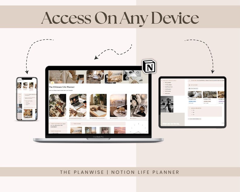 Student Notion Planner | University Planner | Academic Dashboard ...