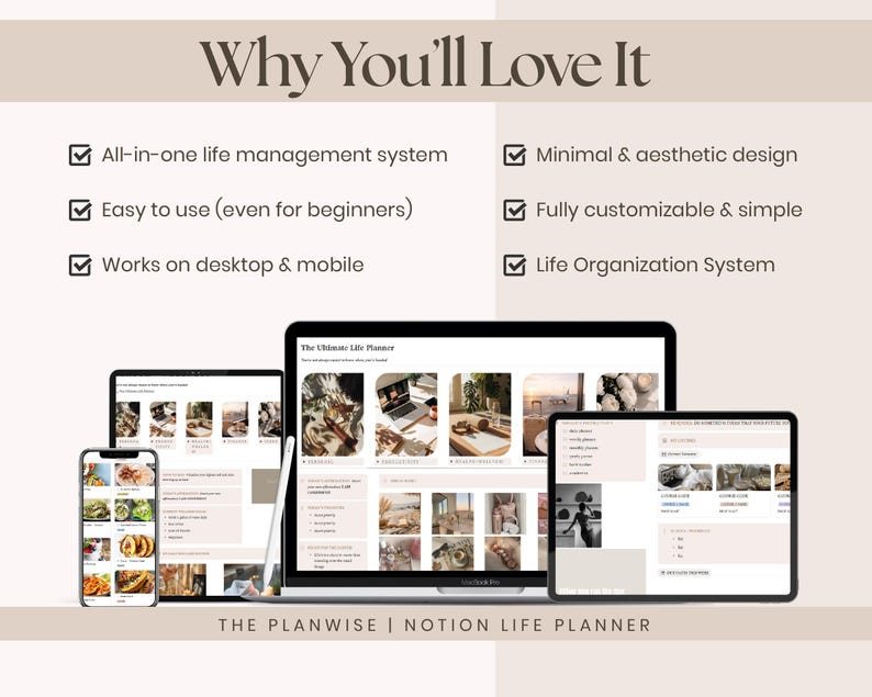 Student Notion Planner | University Planner | Academic Dashboard ...