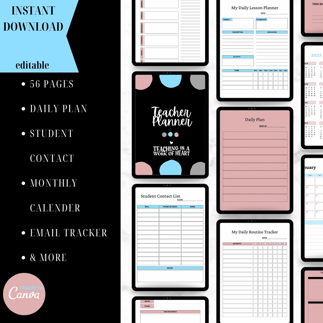 Ultimate Teacher Planner | Undated Lesson Plan & Classroom Organizer - Etsy