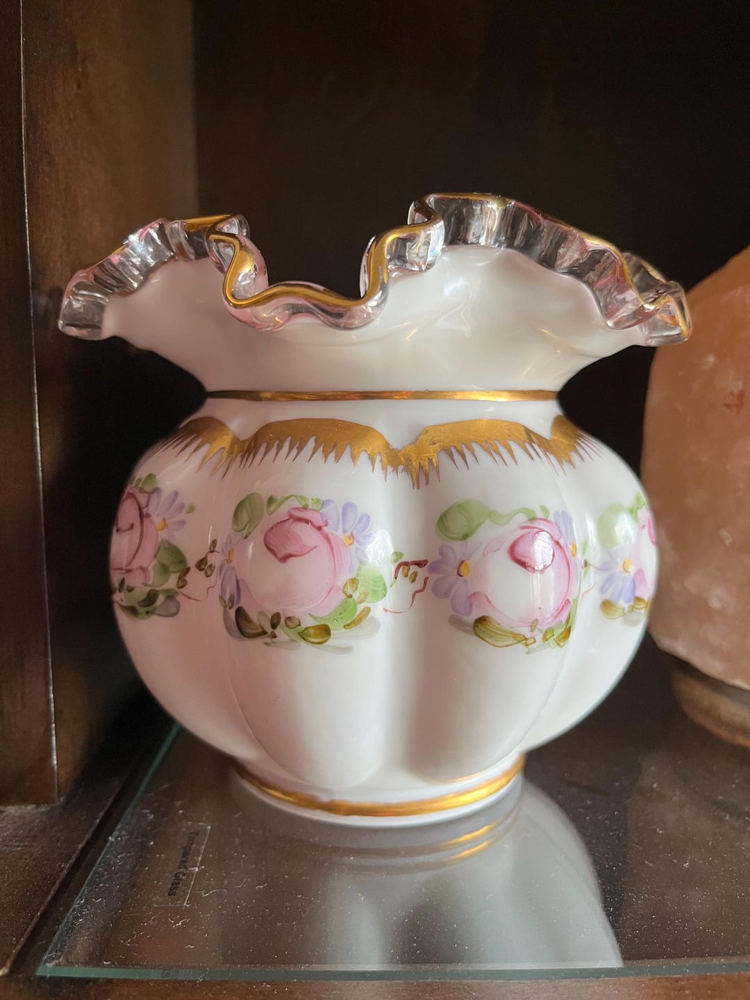 Fenton Charleton Hand Painted Vase - Etsy