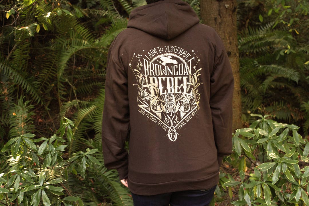 Firefly Zip up Hoodie | “I Aim to Misbehave” Quote Hoodie, Serenity Fan ...