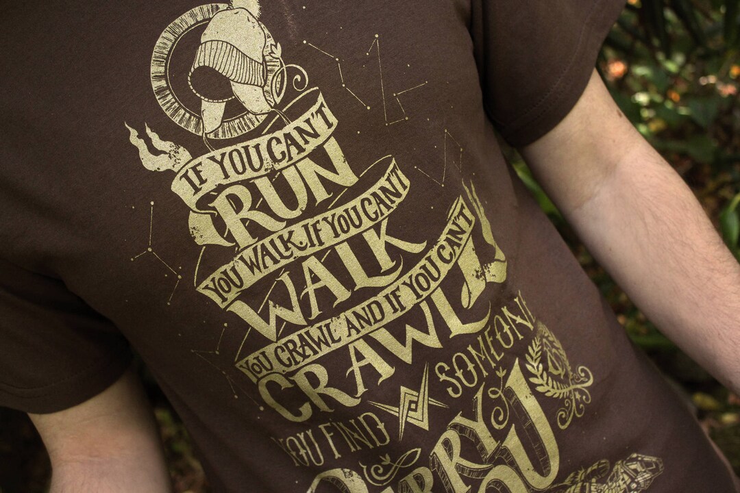 Firefly T-shirt: Browncoat Motto, Metallic Gold Ink - Etsy