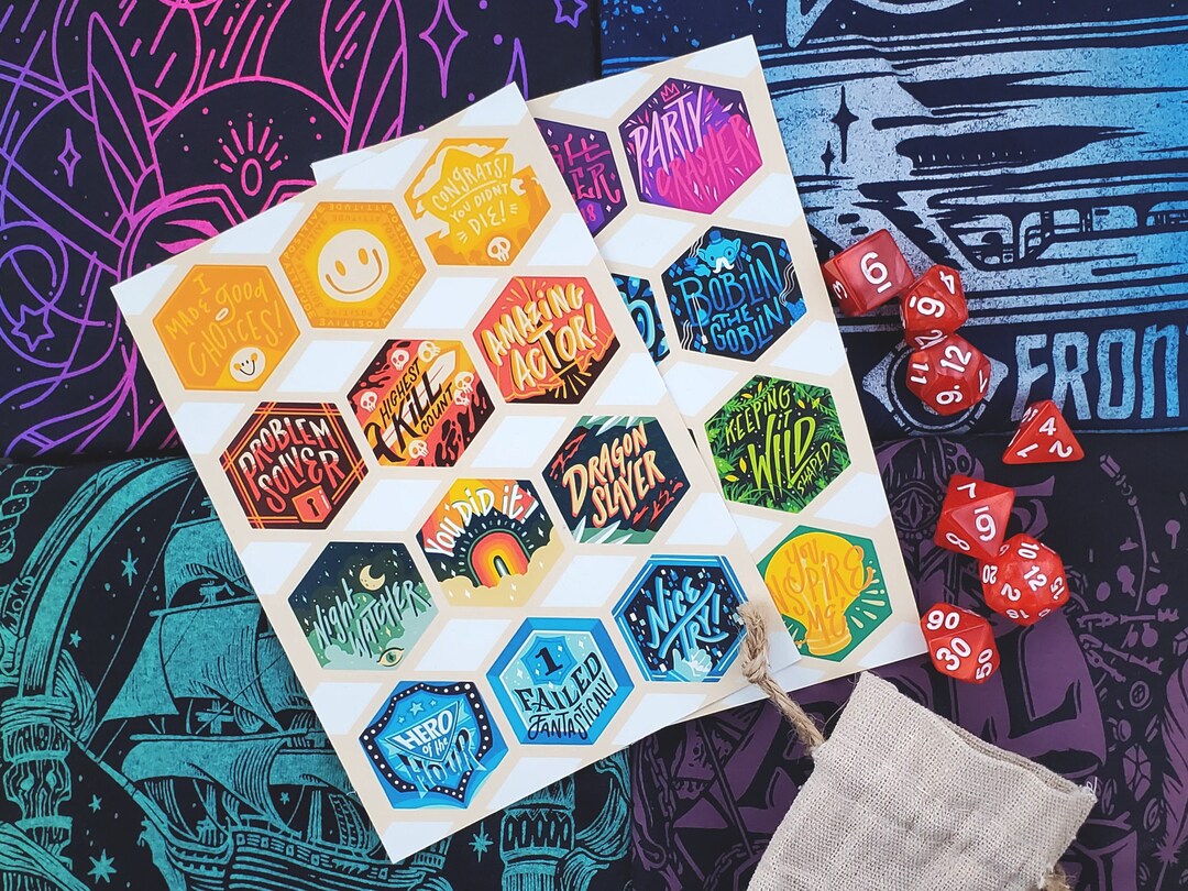 Dungeon Master Stickers | Dungeons and Dragons DM Reward Stickers - Etsy