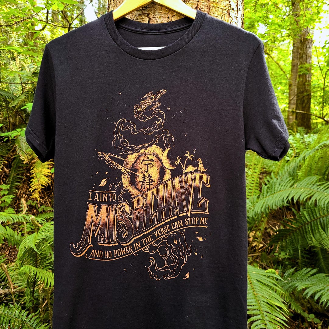 Browncoat Rebel Firefly Shirt | I Aim to Misbehave Firefly T-shirt - Etsy