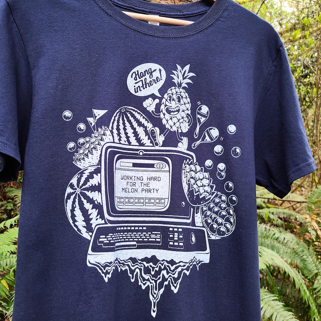 Severance Melon Party T-shirt: Retro Computer, Pineapple Design - Etsy