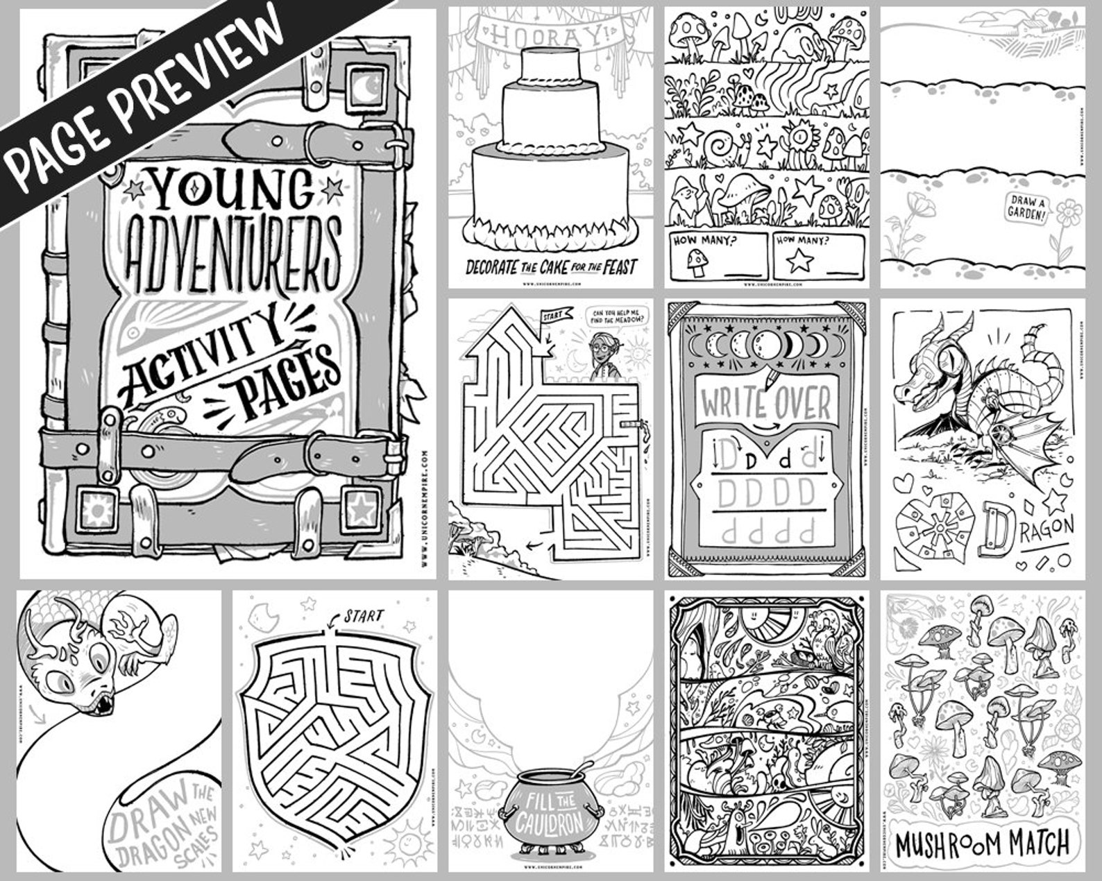Young Adventurer's Printable Activity Book - D&D With Kids - Digital ...