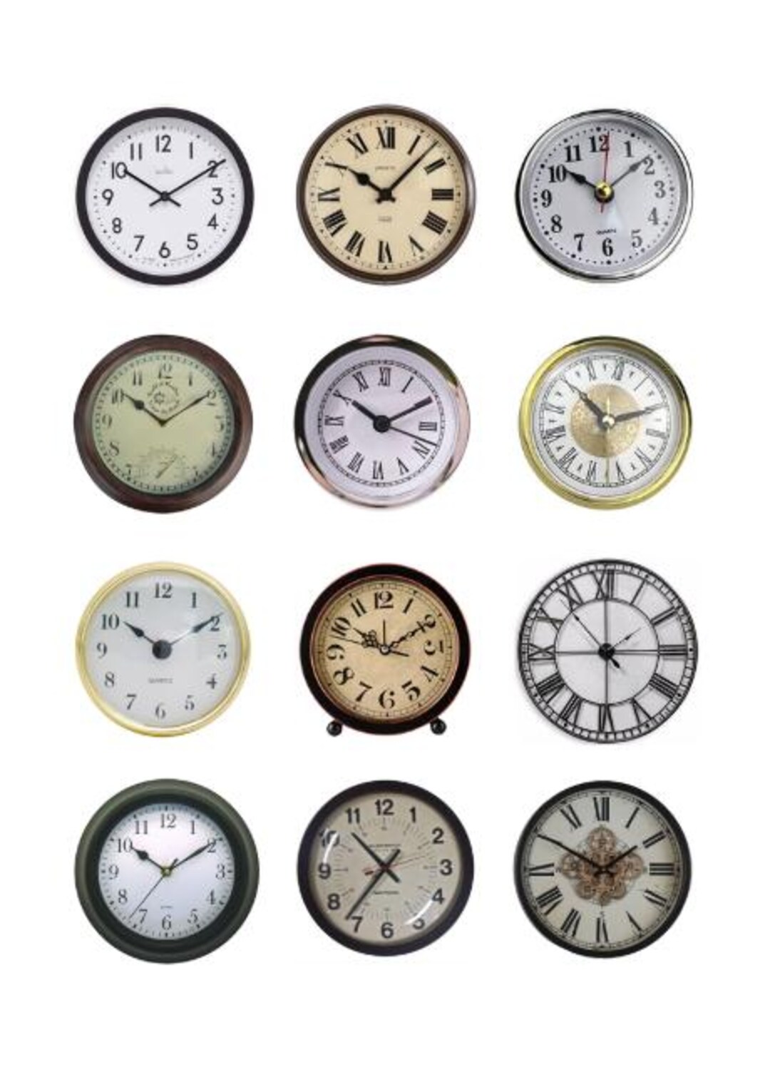 Clocks Digital Poster - Etsy